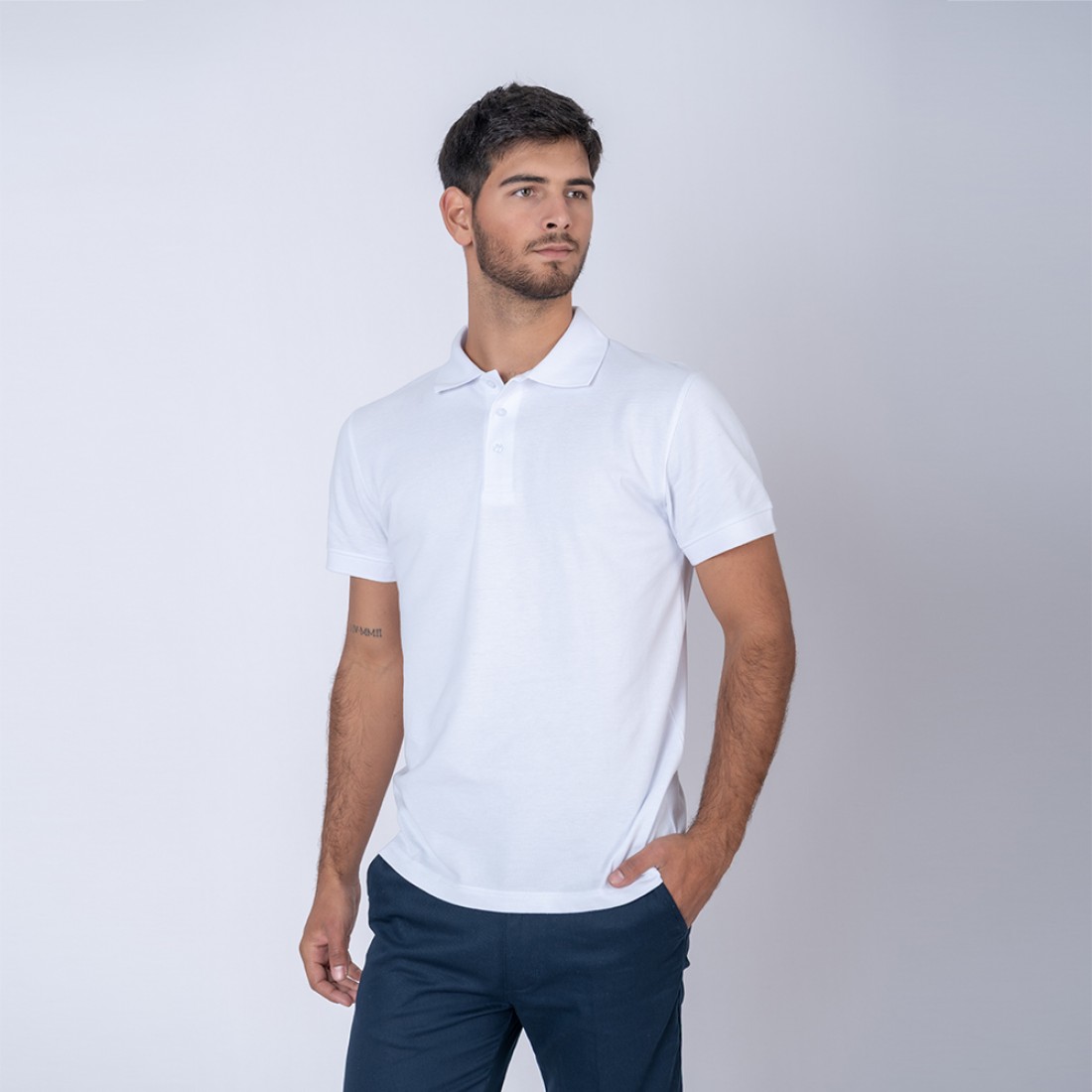 Remera Polo Blanca (CI-POLO-01)